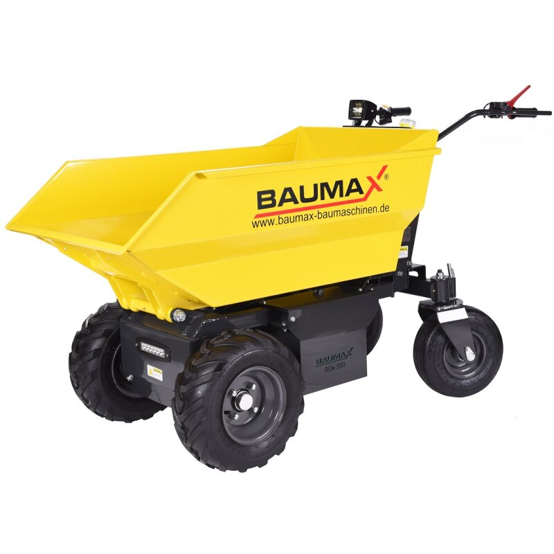 Raddumper elektrisch KDe550 4x4 mit Knicklenkung und Mitfahrplattform